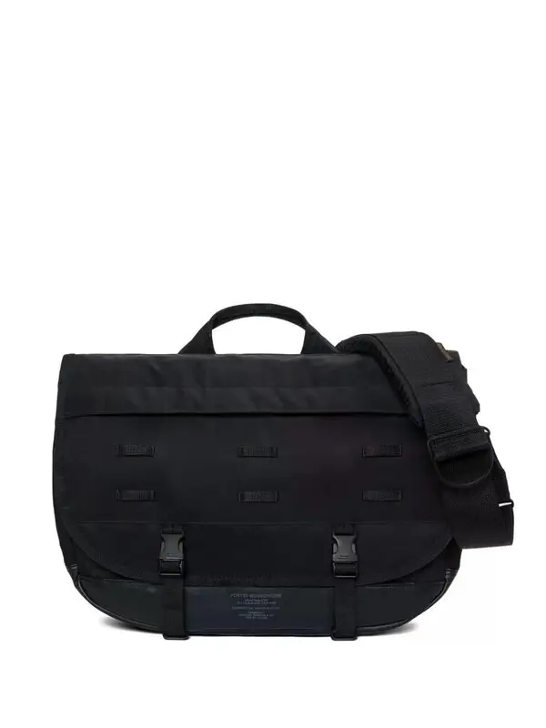 PORTER-YOSHIDA & CO Buckle Strap Messenger Bag - Black