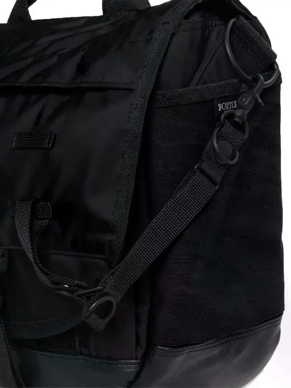 PORTER-YOSHIDA & CO Buckle Strap Messenger Bag - Black