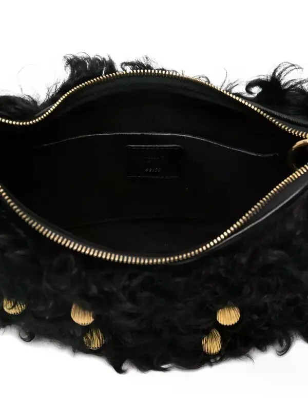 Chloé Chain Horse Shearling Shoulder Bag
