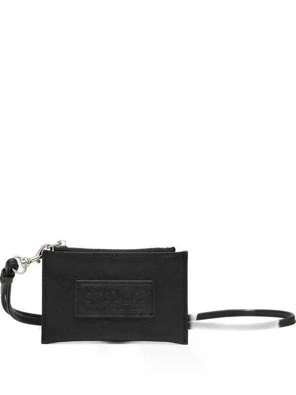 MAISON MARGIELA Numbers-patch Coin Purse - Black