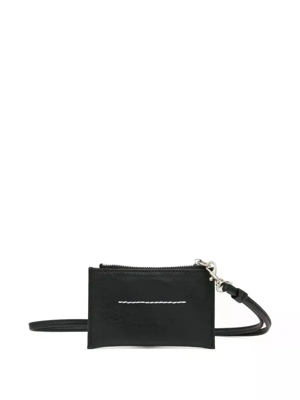 MAISON MARGIELA Numbers-patch Coin Purse - Black