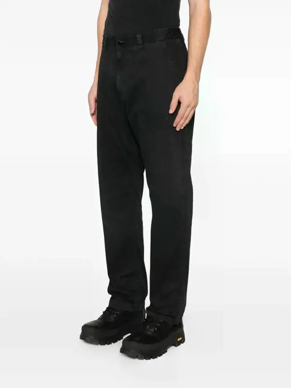 Stone Island Old" Treatment Organic Cotton Stretch Twill Cargo Trousers