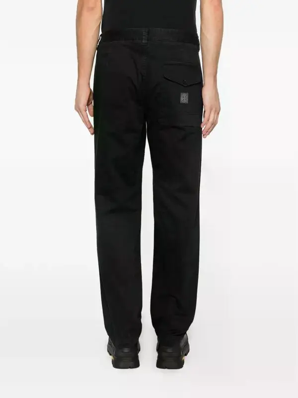 Stone Island Old" Treatment Organic Cotton Stretch Twill Cargo Trousers