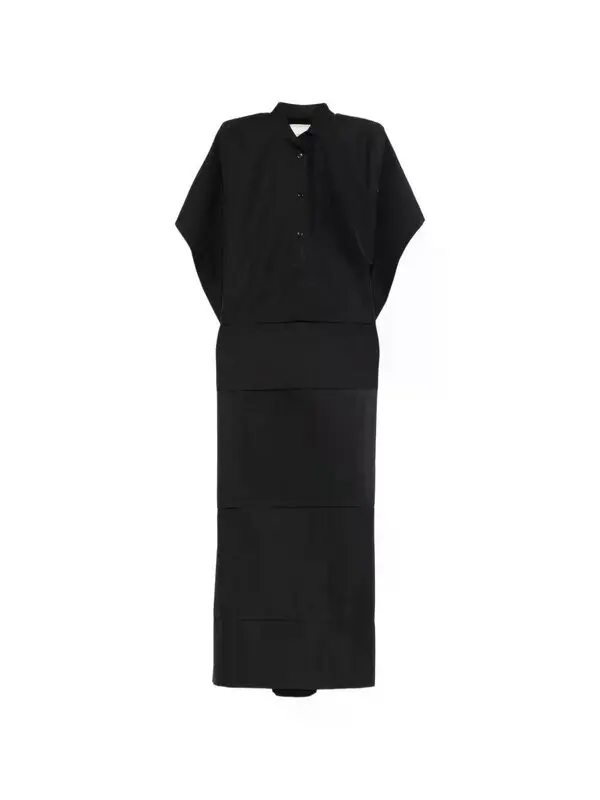 LITKOVSKA Button-fastening Midi Dress - Black