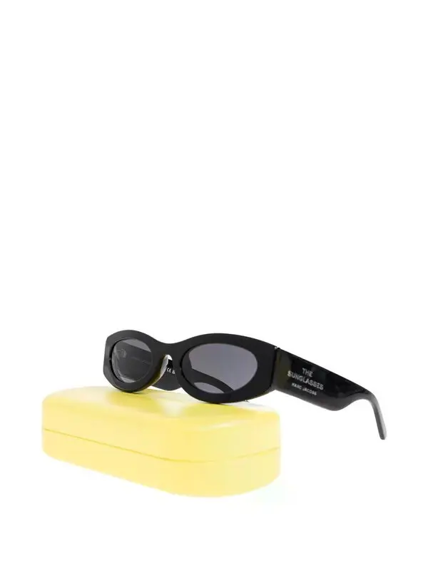 Marc Jacobs Oval-frame Sunglasses - Black