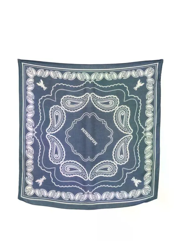 Patrizia Pepe Graphic-print Scarf - Blue