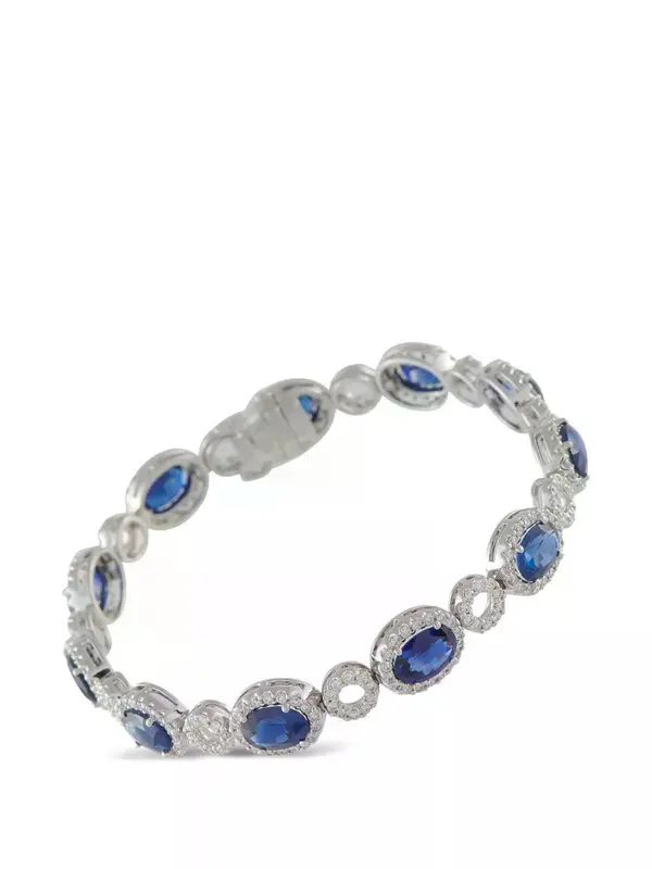 LB EXCLUSIVE Diamond And Sapphire Bracelet - Silver