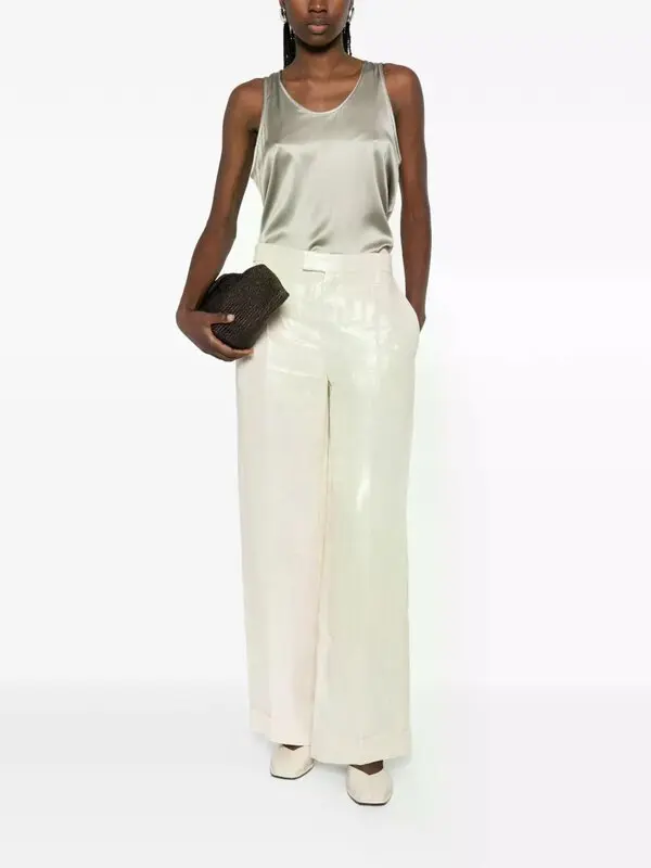 Brunello Cucinelli Linen Trousers - Neutrals