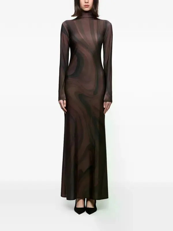 ATU BODY COUTURE Printed Maxi Dress