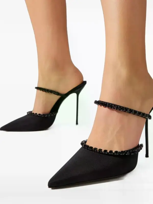Paris Texas Lidia Crystal-embellished Mules