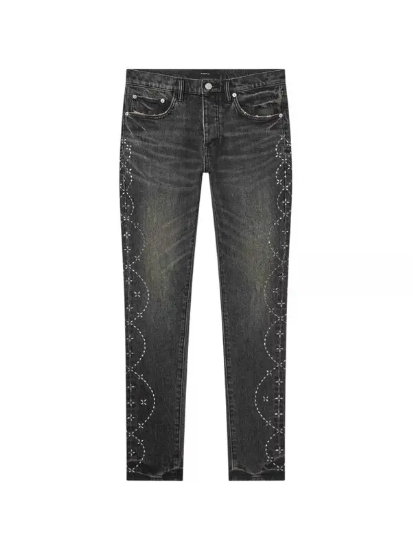 PURPLE BRAND Hotfix Skinny Jeans - Grey