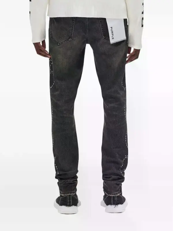 PURPLE BRAND Hotfix Skinny Jeans - Grey