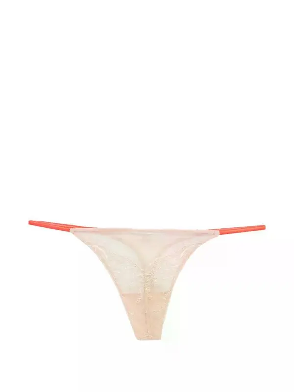 Patrizia Pepe Lace Thong - Neutrals