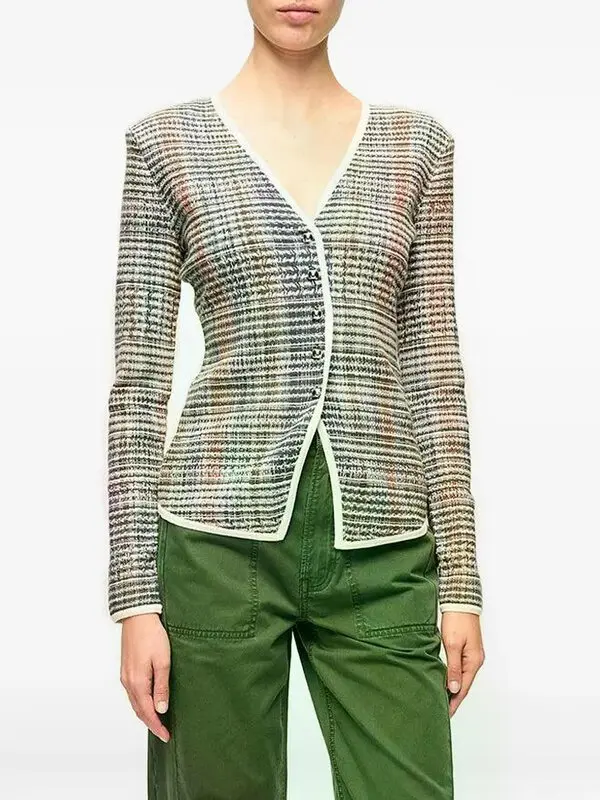 Veronica Beard Nadialine V-neck Jacket - Blue