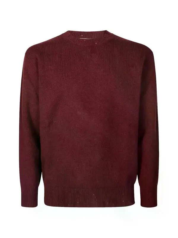 AMARANTO Crew-neck Sweater - Red
