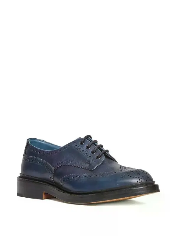 TRICKER'S Bourton Leather Derby Shoes - Blue