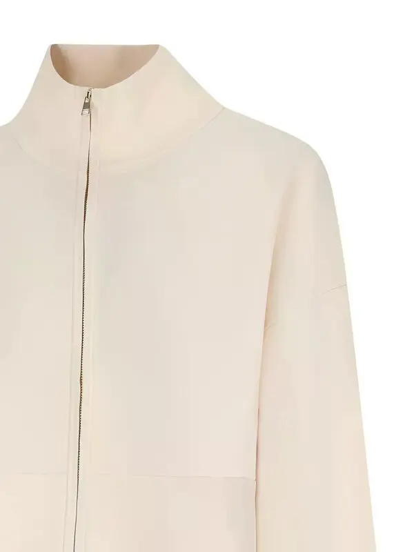 Max Mara Plava Zip-up Cardigan - Neutrals