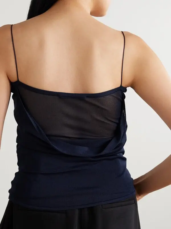 Jacquemus Plumetis Knitted Camisole - Blue