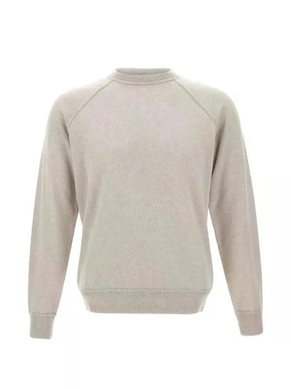 FILIPPO DE LAURENTIIS Ribbed Raglan-sleeve Sweater - Neutrals
