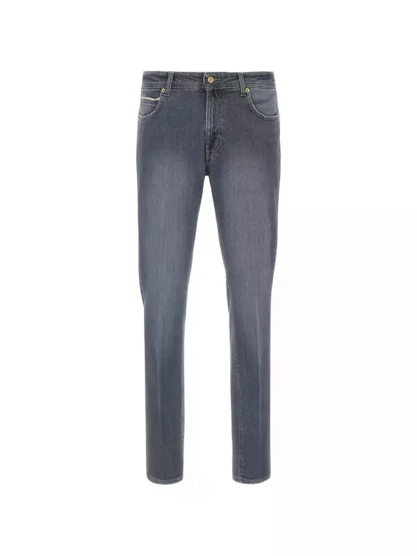 BRIGLIA 1949 Five-pocket Logo-patch Jeans
