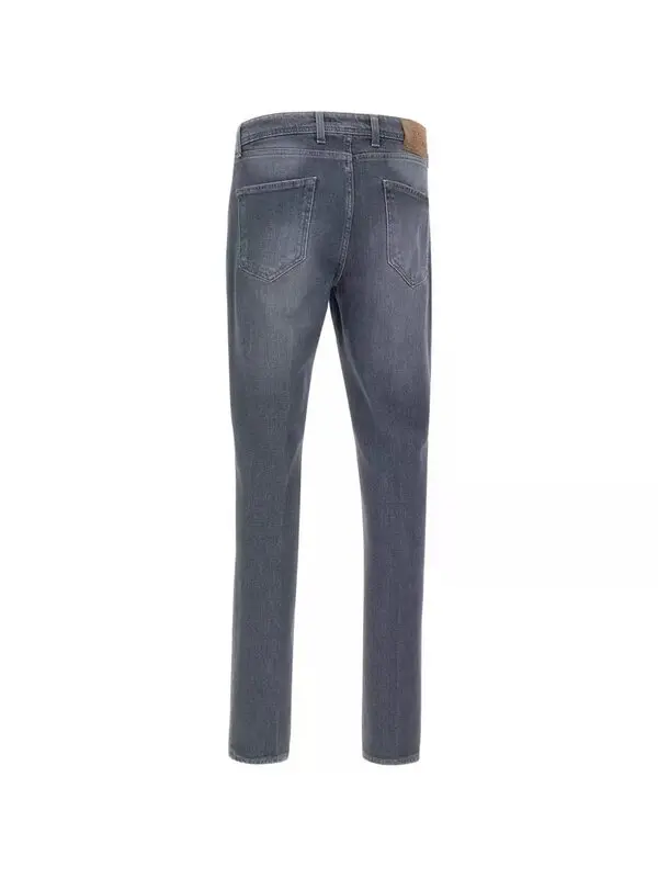 BRIGLIA 1949 Five-pocket Logo-patch Jeans