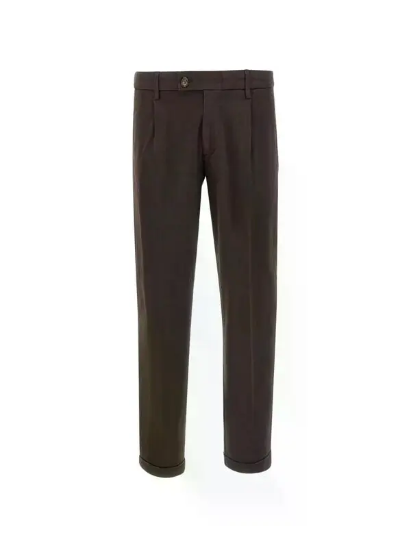RE-HASH Mucha Pleated Turn-up Hem Chinos