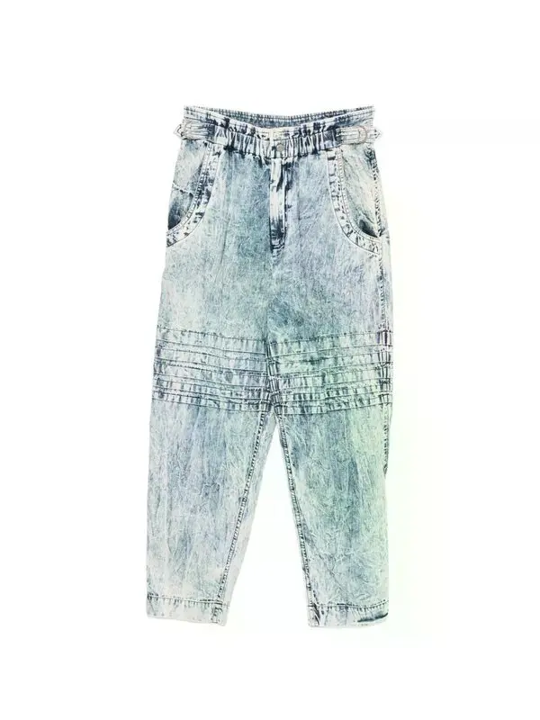 MARANT ETOILE Elasticated-waistband Tapered Jeans - Blue