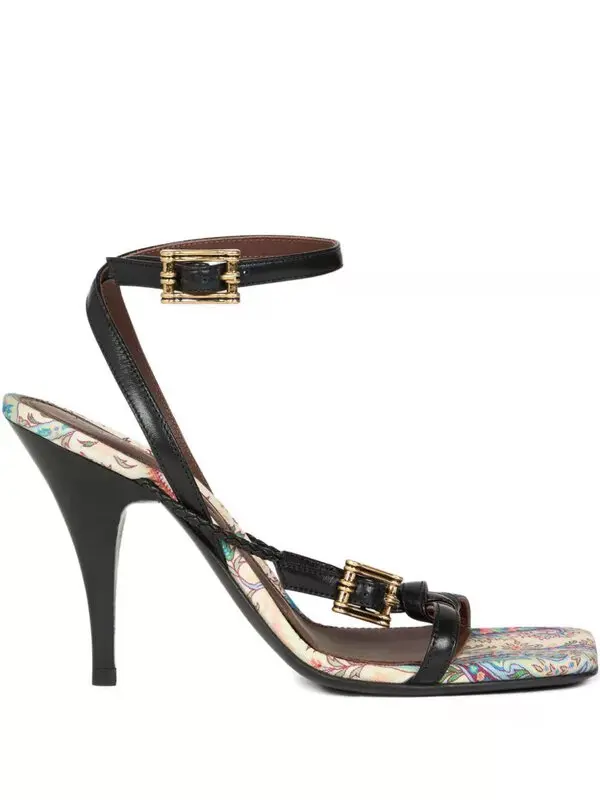 Etro 90mm Leather High-heeled Sandals