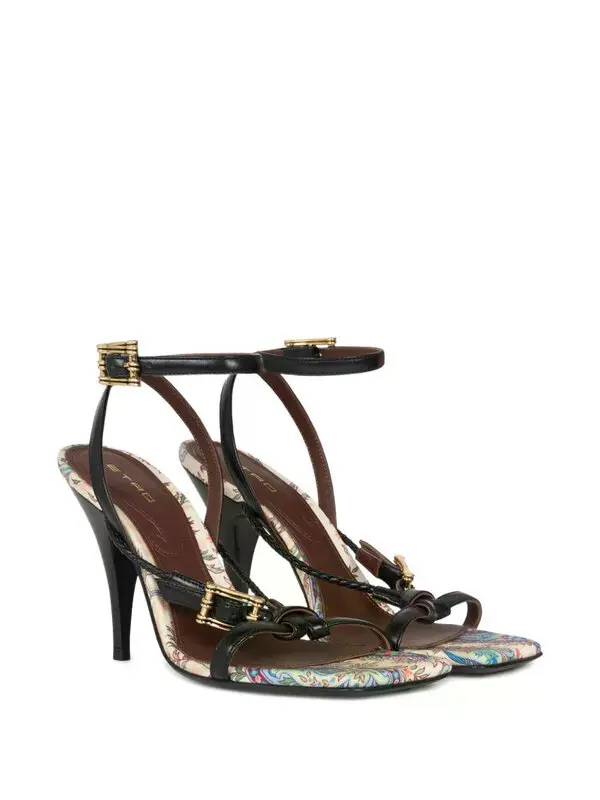 Etro 90mm Leather High-heeled Sandals