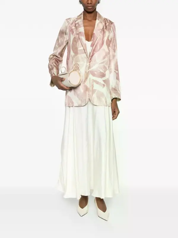 ALYSI Floral Single-breasted Jacket - Pink