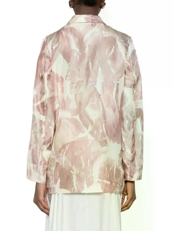ALYSI Floral Single-breasted Jacket - Pink