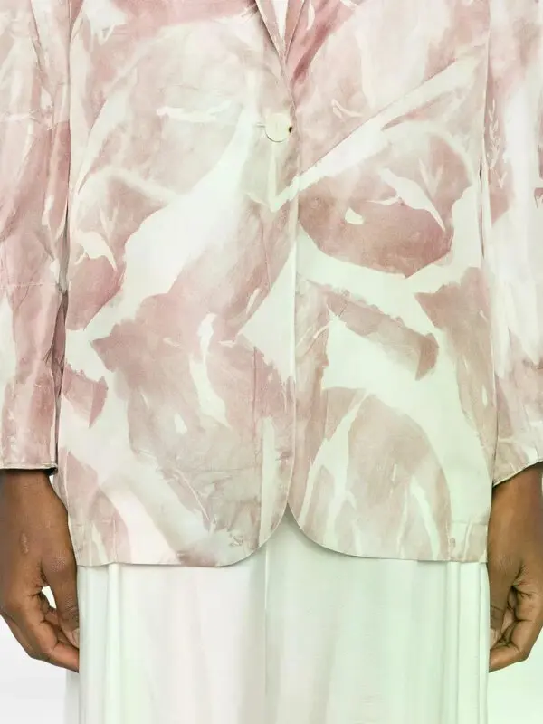 ALYSI Floral Single-breasted Jacket - Pink