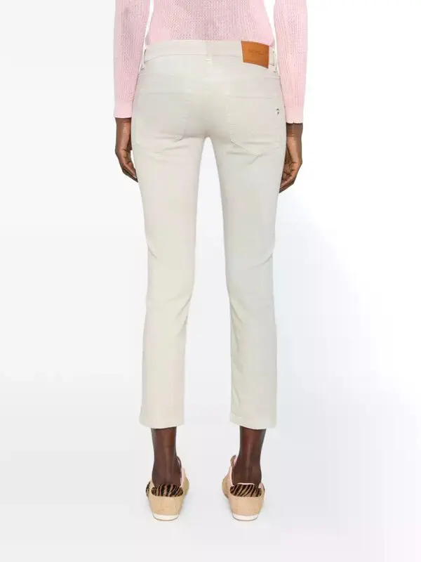 DONDUP Five-pocket Straight Leg Jeans With Split Hem