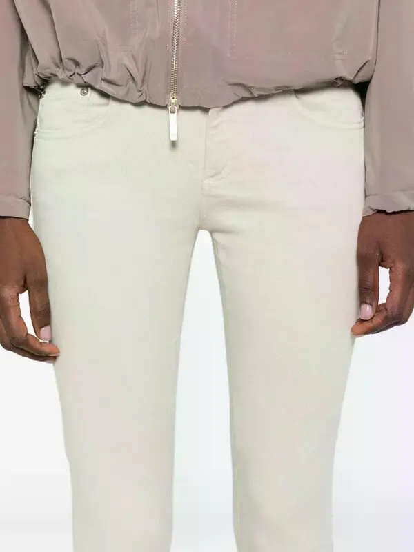 DONDUP Five-pocket Straight Leg Jeans With Split Hem