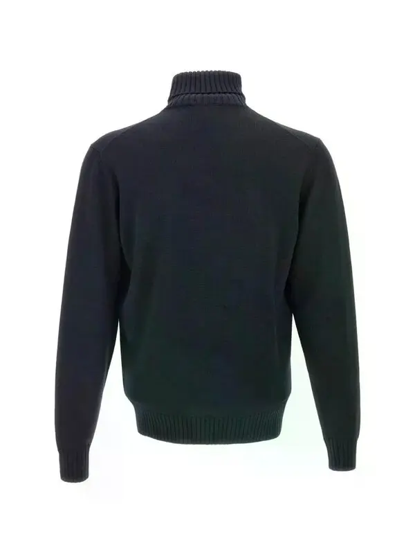 FILIPPO DE LAURENTIIS Knitted Roll-neck Sweater - Blue