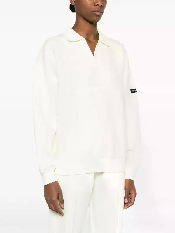 Calvin Klein Long-sleeve Collar Top