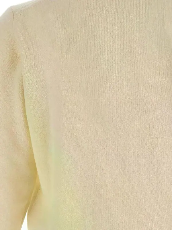 FILIPPO DE LAURENTIIS Crew-neck Ribbed Sweater - Neutrals