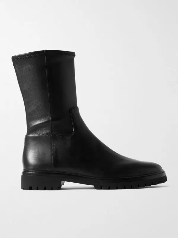 LOEFFLER RANDALL Danny Stretch-leather Ankle Boots - Black
