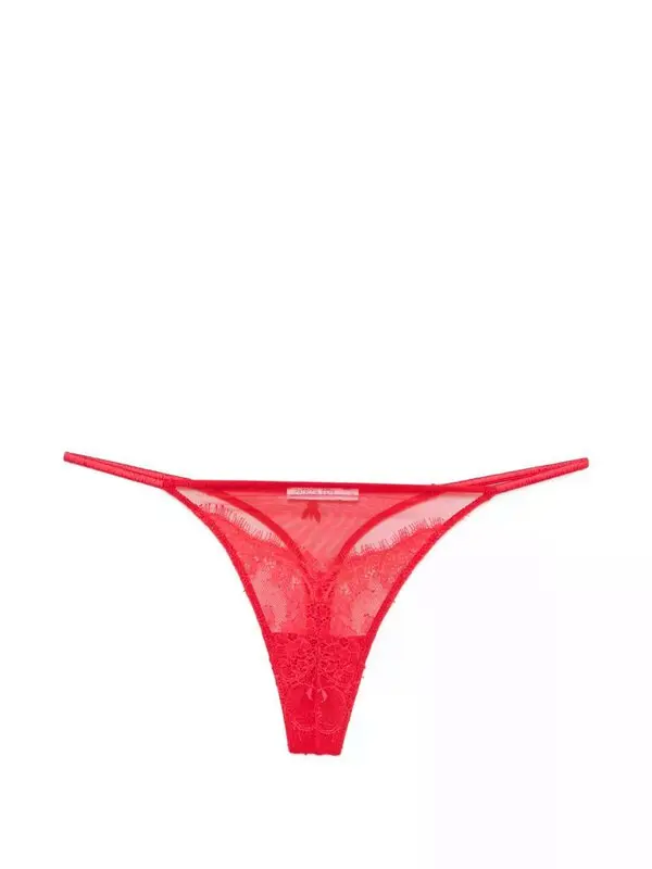 Patrizia Pepe Lace Thong - Red