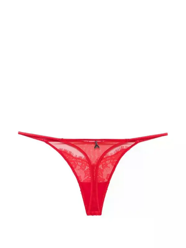 Patrizia Pepe Lace Thong - Red