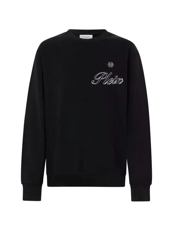 Philipp Plein Crew-neck Signature Sweatshirt - Black