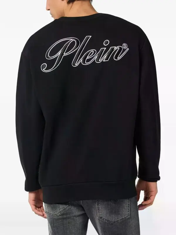 Philipp Plein Crew-neck Signature Sweatshirt - Black
