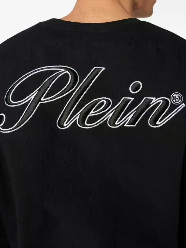 Philipp Plein Crew-neck Signature Sweatshirt - Black