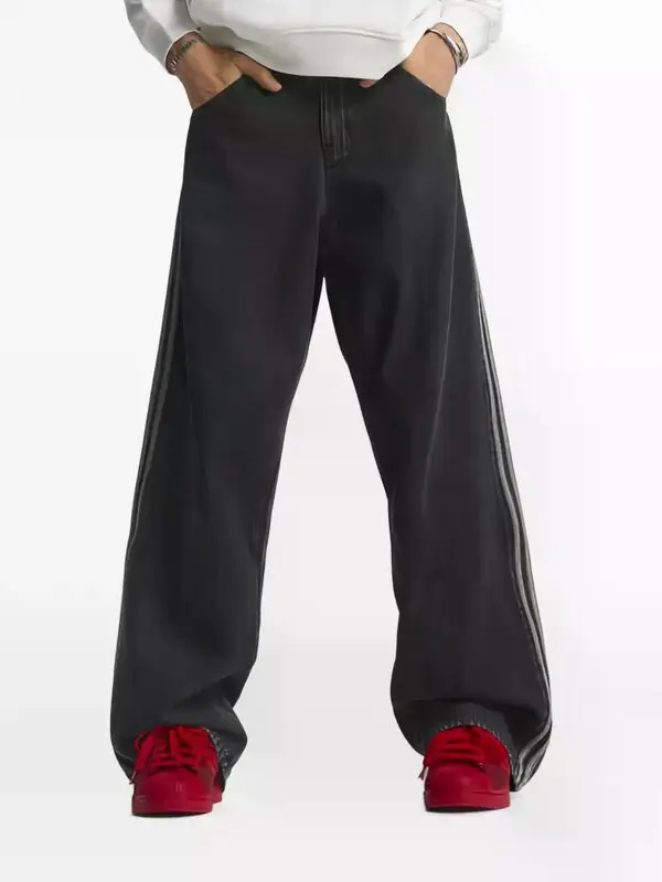 Adidas Firebird Striped Jeans - Black