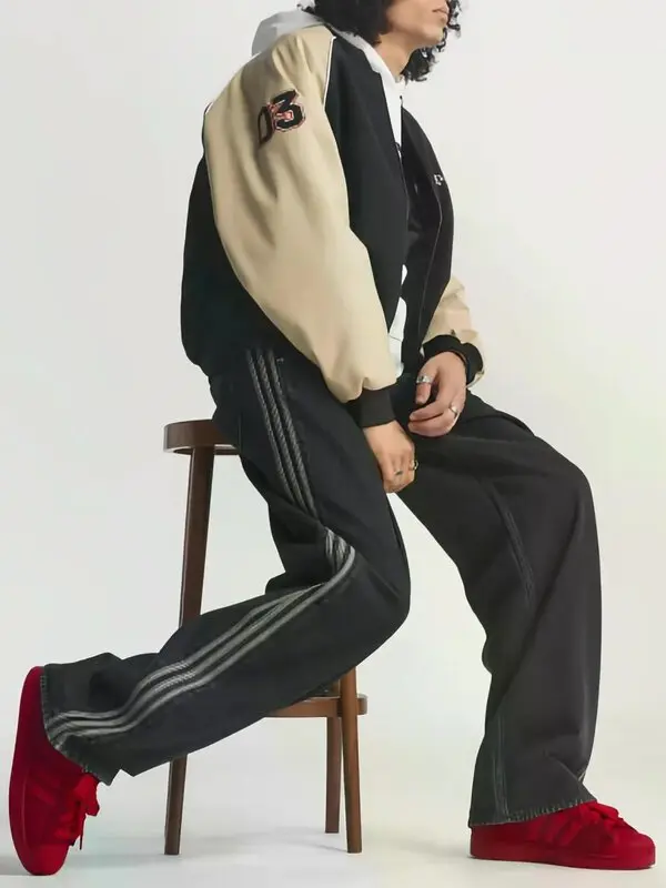 Adidas Firebird Striped Jeans - Black