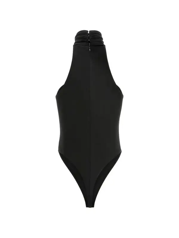 Elisabetta Franchi Bodysuit With Jewel Detail - Black