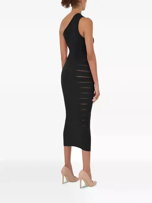 Wolford One-shoulder Slash Dress - Black