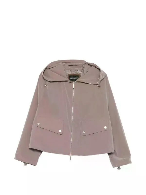 Emporio Armani Hooded Jacket With Flap Pockets