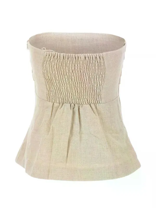 Faithfull The Brand Strapless Ruched Top