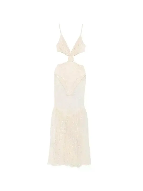 PatBO Cutout Embellished Maxi Dress